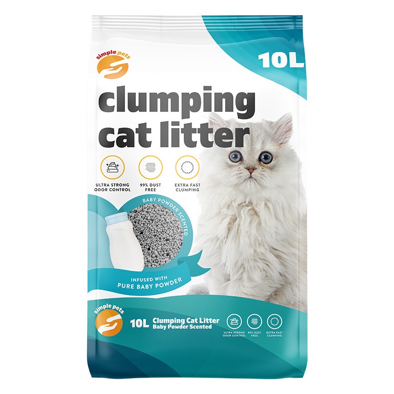 Simple Pets Baby Powder Clumping Cat Litter 10L | Shopee Philippines