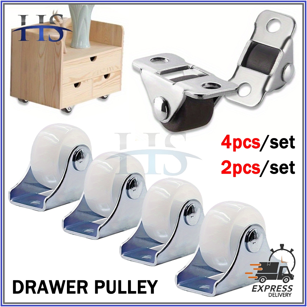 HS 4PCS Nylon Caster Wheel Fixed White / Black (Size: 1" ) | Shopee ...
