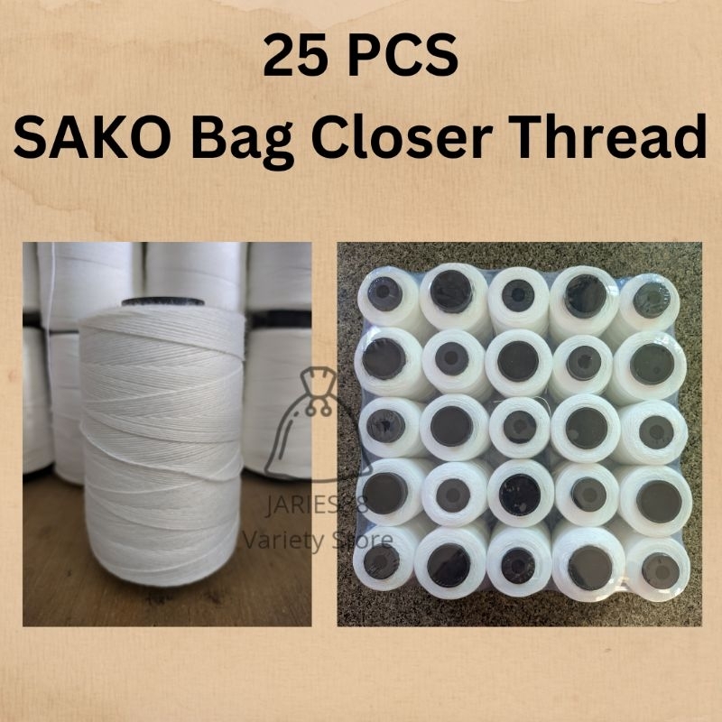 25 PCS!!! Sack/Sako Bag Closer Thread 6 Ply (Sinulid panahi ng sako ...