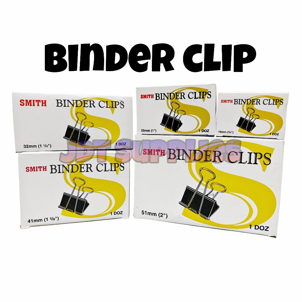 Smith Binder Clip [5 sizes] | Shopee Philippines