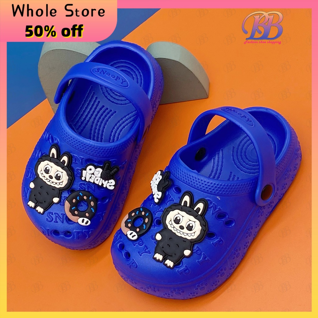 Kids Croc Sandals Labubu New Cute Cartoon Sandals Indoor Outdoor ...