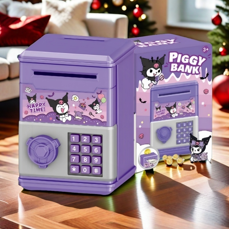 COCOA Kuromi Piggy Bank Diy Kids Toy Coin Banks Money Box Desktop ...