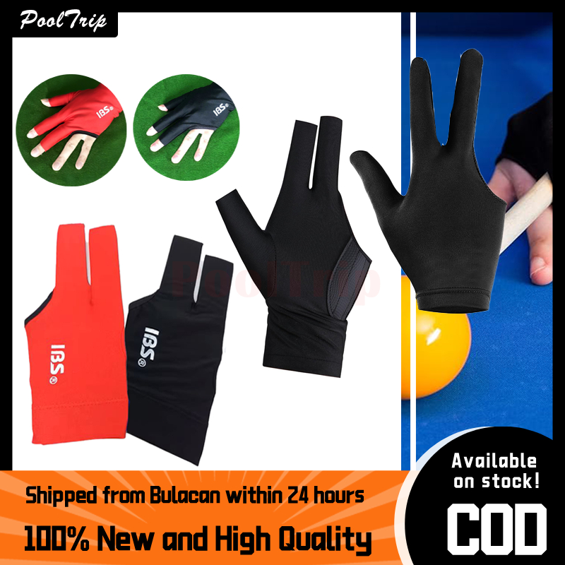 Billiards Glove Glove 3-Finger Open Pool Cue Glove IBS Left Hand Pool ...
