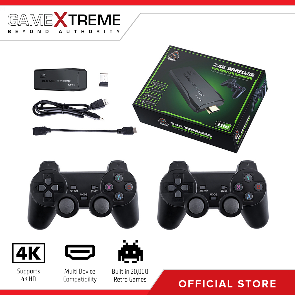 M8 Game Console 4K HD Built-in 20,000 Retro Games with 2 Controller ...