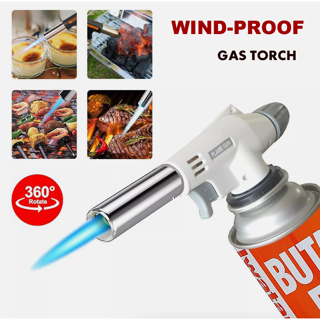 Gas Torch Auto Ignition Butane Gas Blow Torch for Outdoor BBQ Tool ...