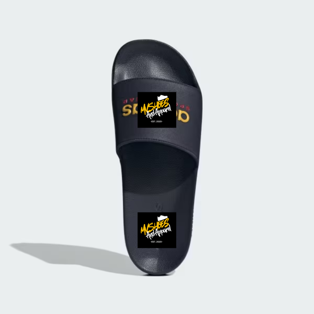 [MV SHOES] Shower Slides Legend Ink Bold Gold IE8946 | Shopee Philippines
