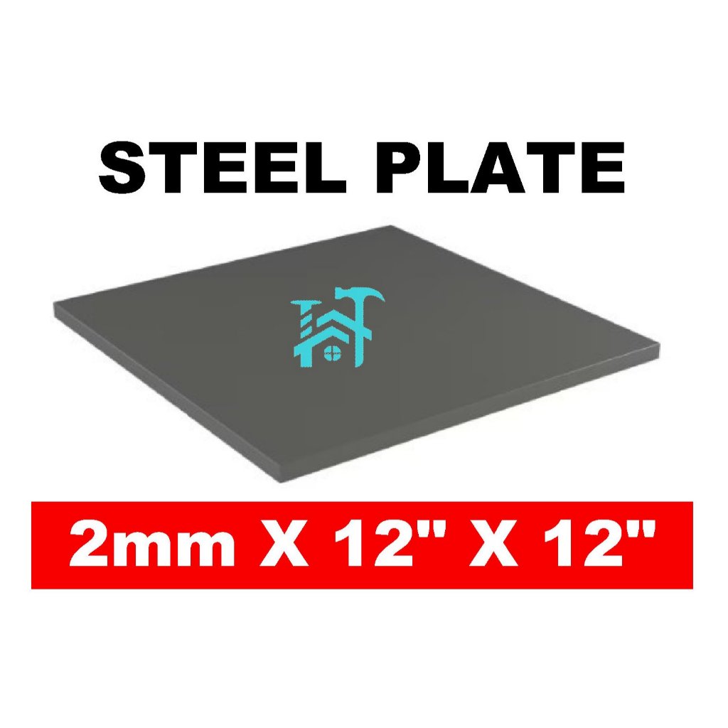 STEEL PLATE BASE PLATE 2mm 2 mm THICK X 12 X 12 INCHES | Shopee Philippines