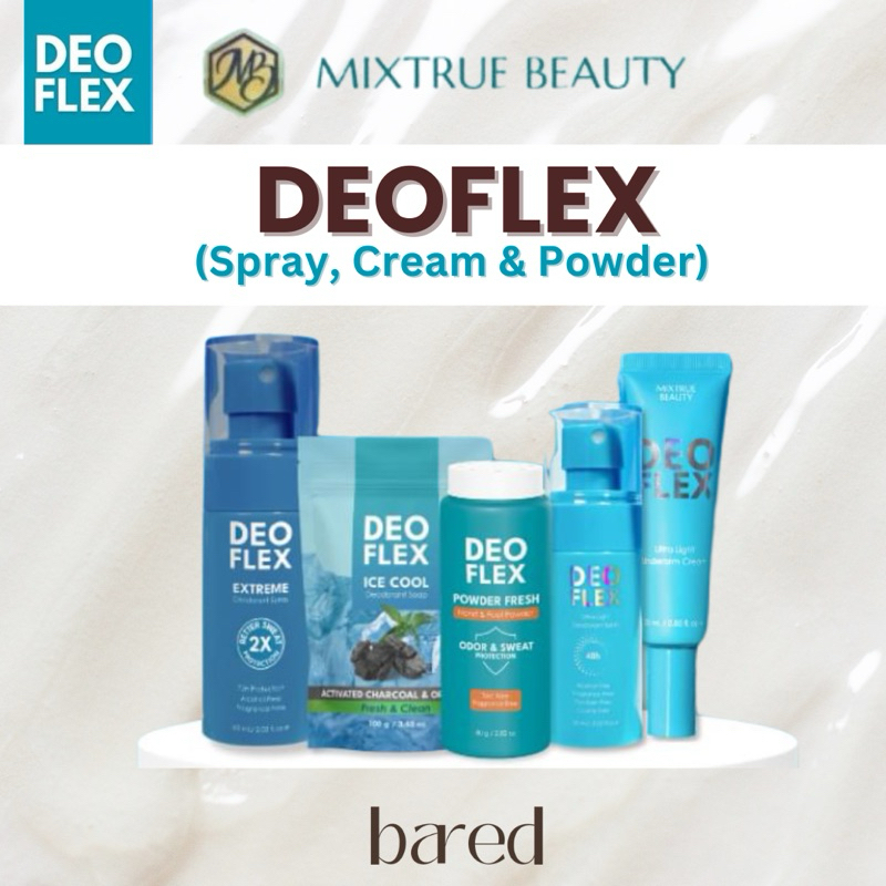 Deoflex Extreme Spray, Deodorant Soap and Powder by Mixtrue Beauty ...