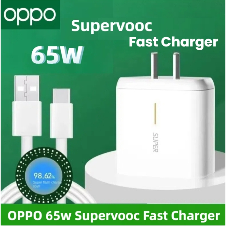 OPPO Charger 65W Original Super VOOC Fast Charging Cord With Micro Usb ...