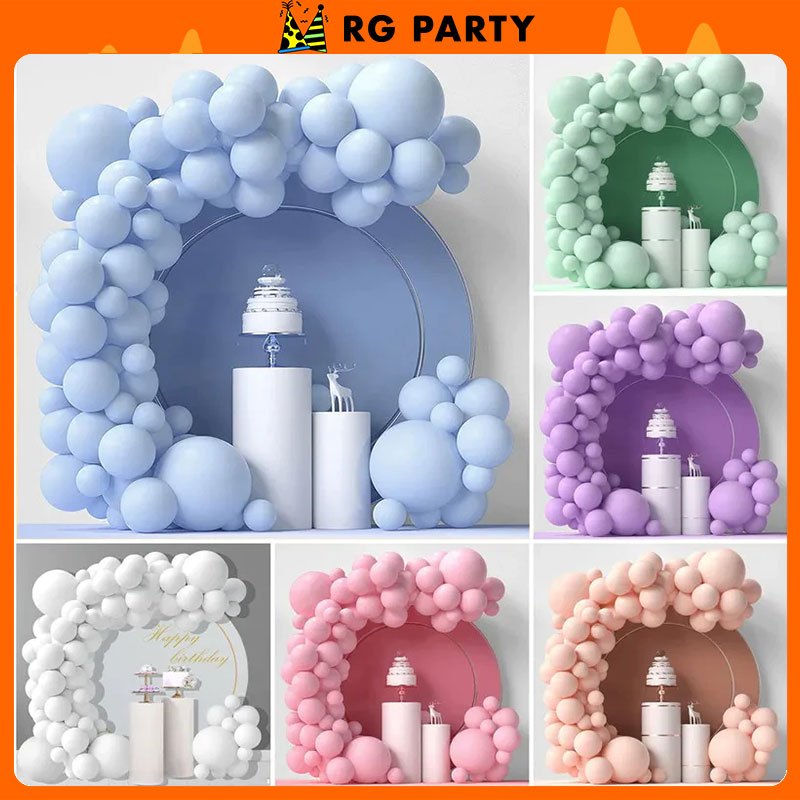 50/100pcs 10in Matte Latex Retro Balloons For Baby Shower Birthday ...