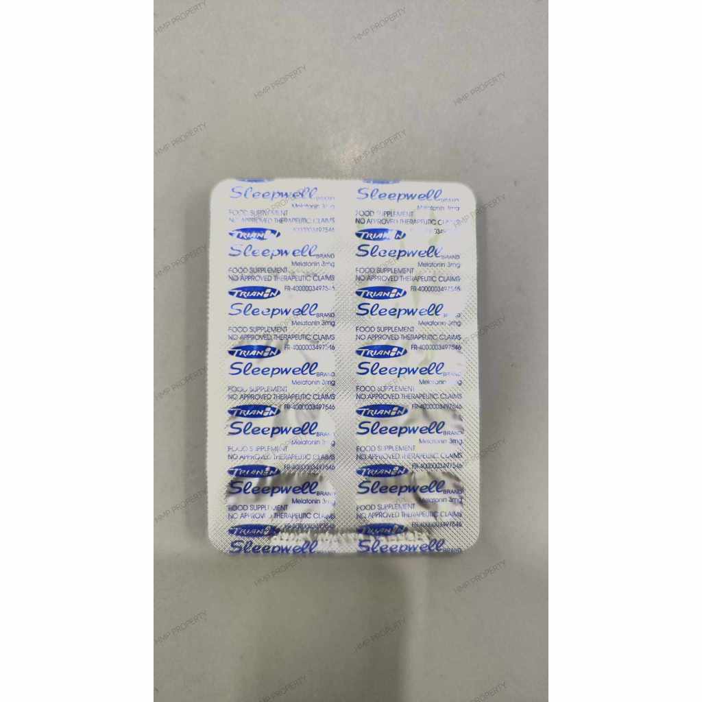 SLEEPWELL MELATONIN FOOD SUPPLEMENT 3MG CAPSULE (BETTER SLEEP) BY 10s ...