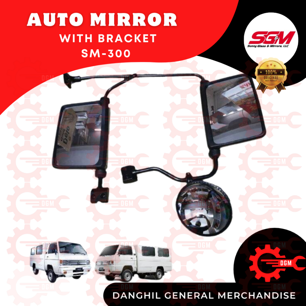SGM Auto Mirror SM-300 for Mitsubishi L300 with Bracket and Blind Spot ...