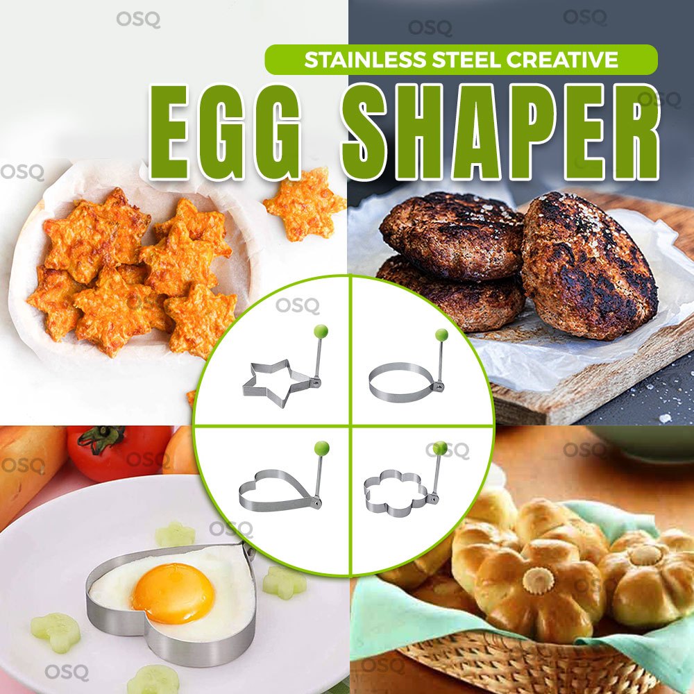 OSQ Stainless Steel Creative Poached Egg Shaper And Molder Kitchen Tool ...