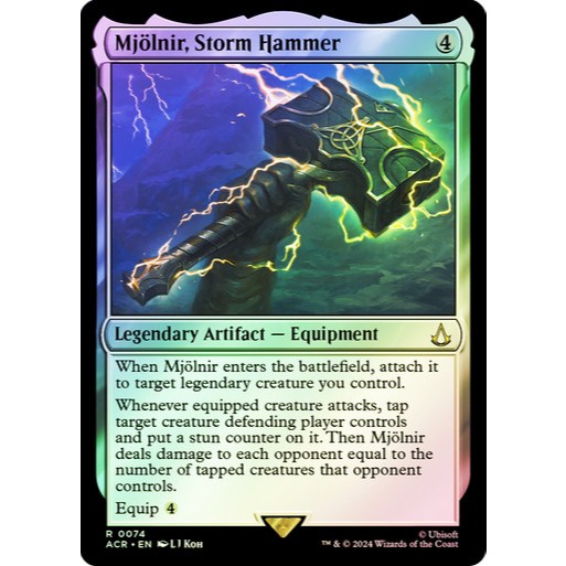 Magic: The Gathering | Mjolnir, Storm Hammer | Universes Beyond: Assassin's Creed (ACR) | Shopee ...