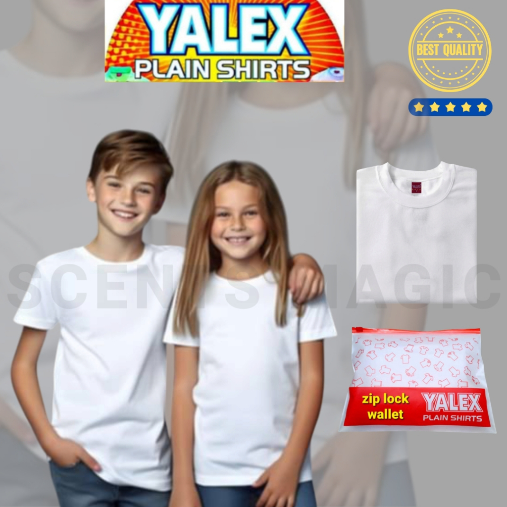 YALEX Plain Tshirt (WHITE) for Kids / New Shop here & Fast shipping ...