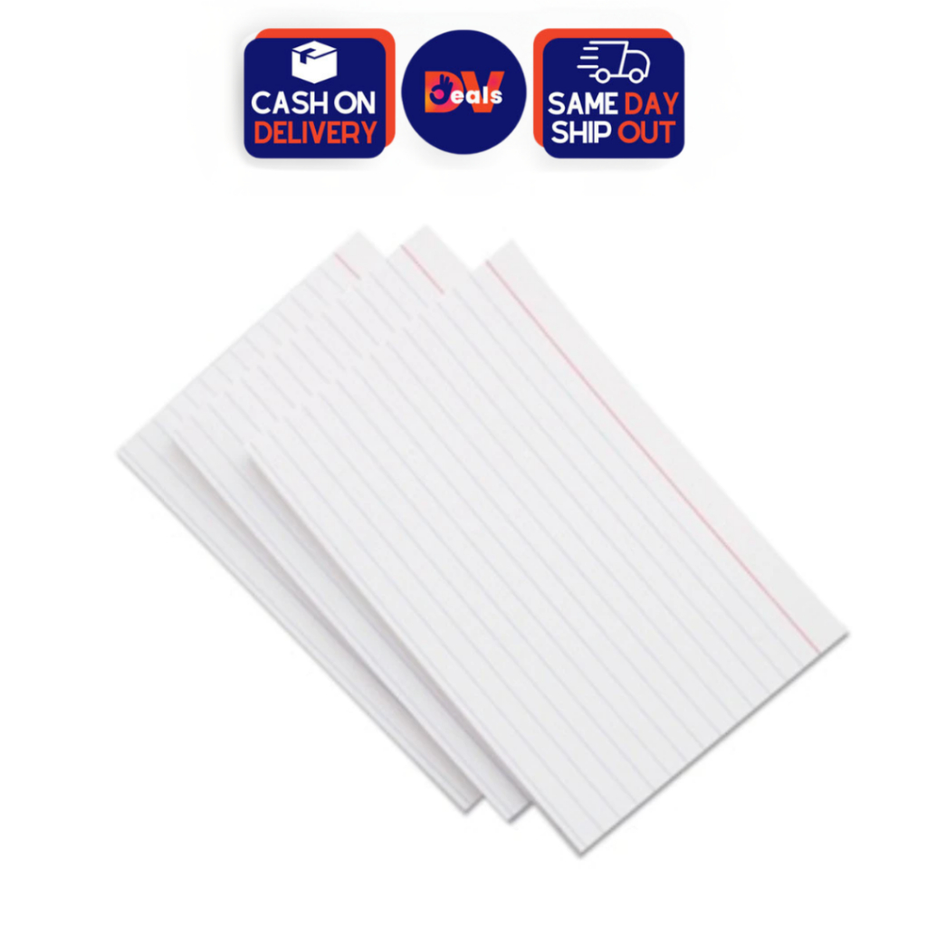 100 sheets Index Card Set (3x5, 4x6, 5x8 inches) School Supplies Paper ...