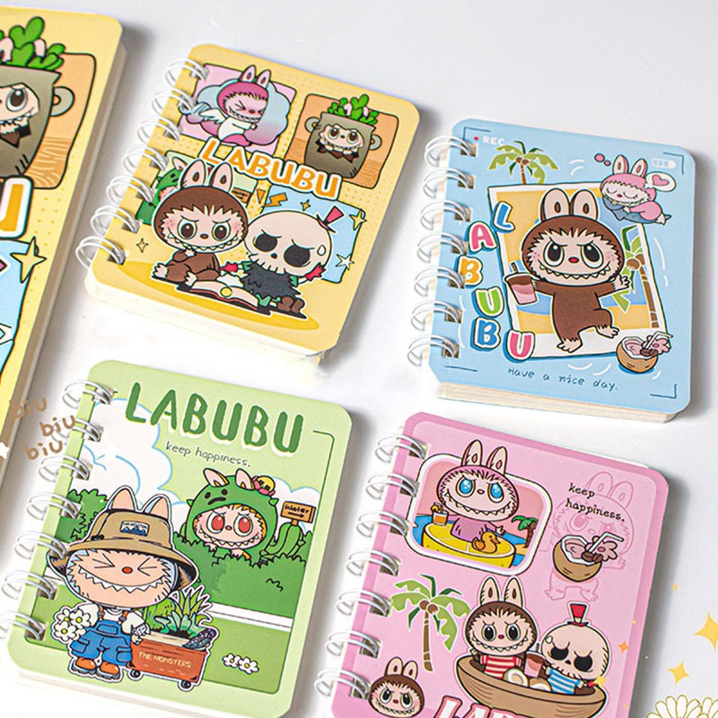 4 pcs A7 coil book small book Labubu notebook diary | Shopee Philippines