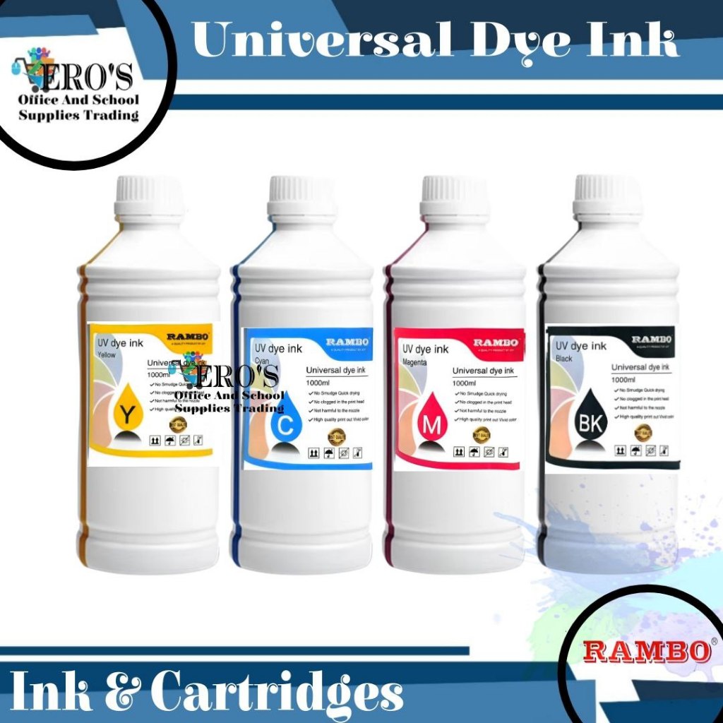 Rambo Universal Dye Ink Refill (1 liter) | Shopee Philippines