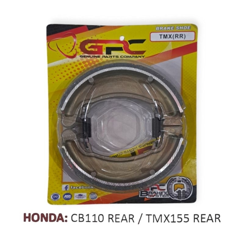 gpc brake shoe tmx 155 rear | Shopee Philippines