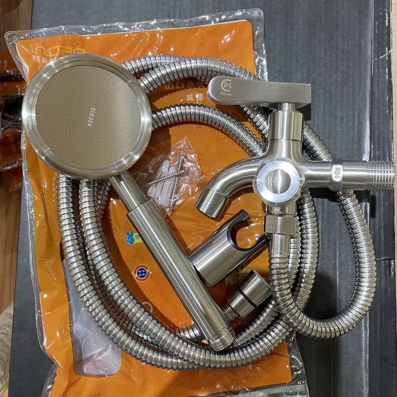 304 Stainless Telephone Shower with Two Way Faucet Showerheads High ...