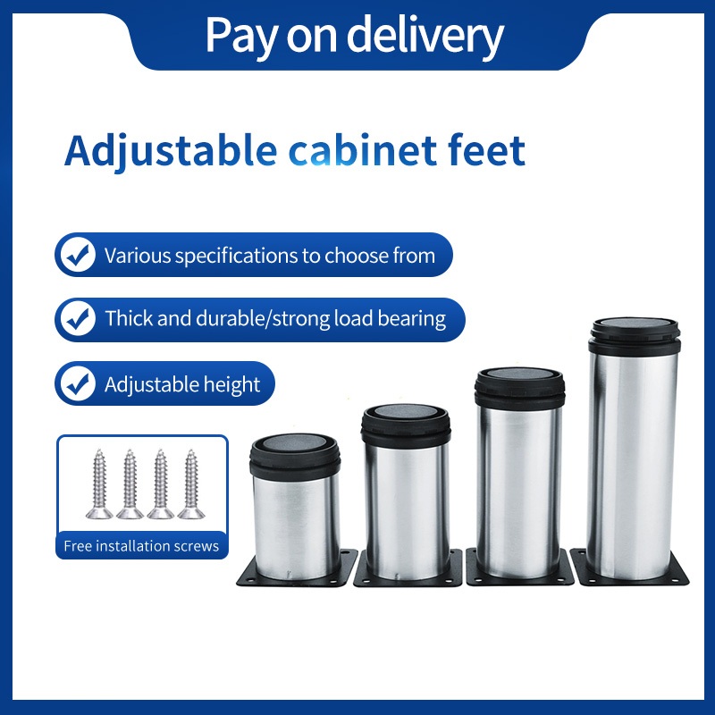 Furniture Adjustable Cabinet Legs Stainless Steel Table Sofa Bed ...