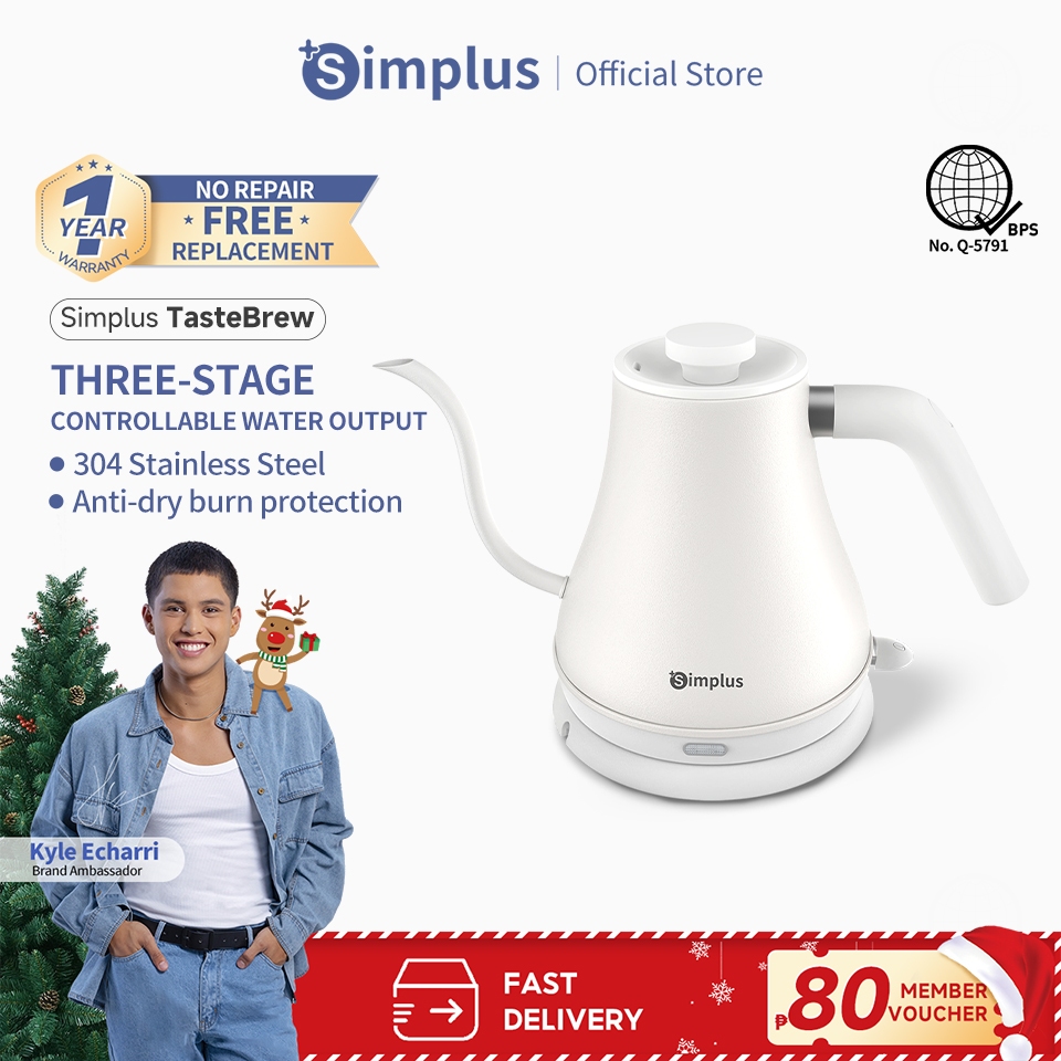 Simplus Electric Water Kettle 0.8L (Gooseneck Spout Design) | Shopee Philippines