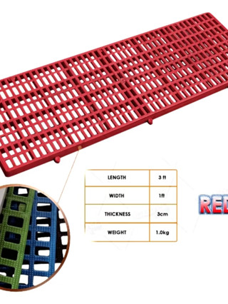 GTS Plastic mat/ Floor Mat, Pet Cage Floor Mat 1*2ft 1*3ft Dog/Pig/Pet ...