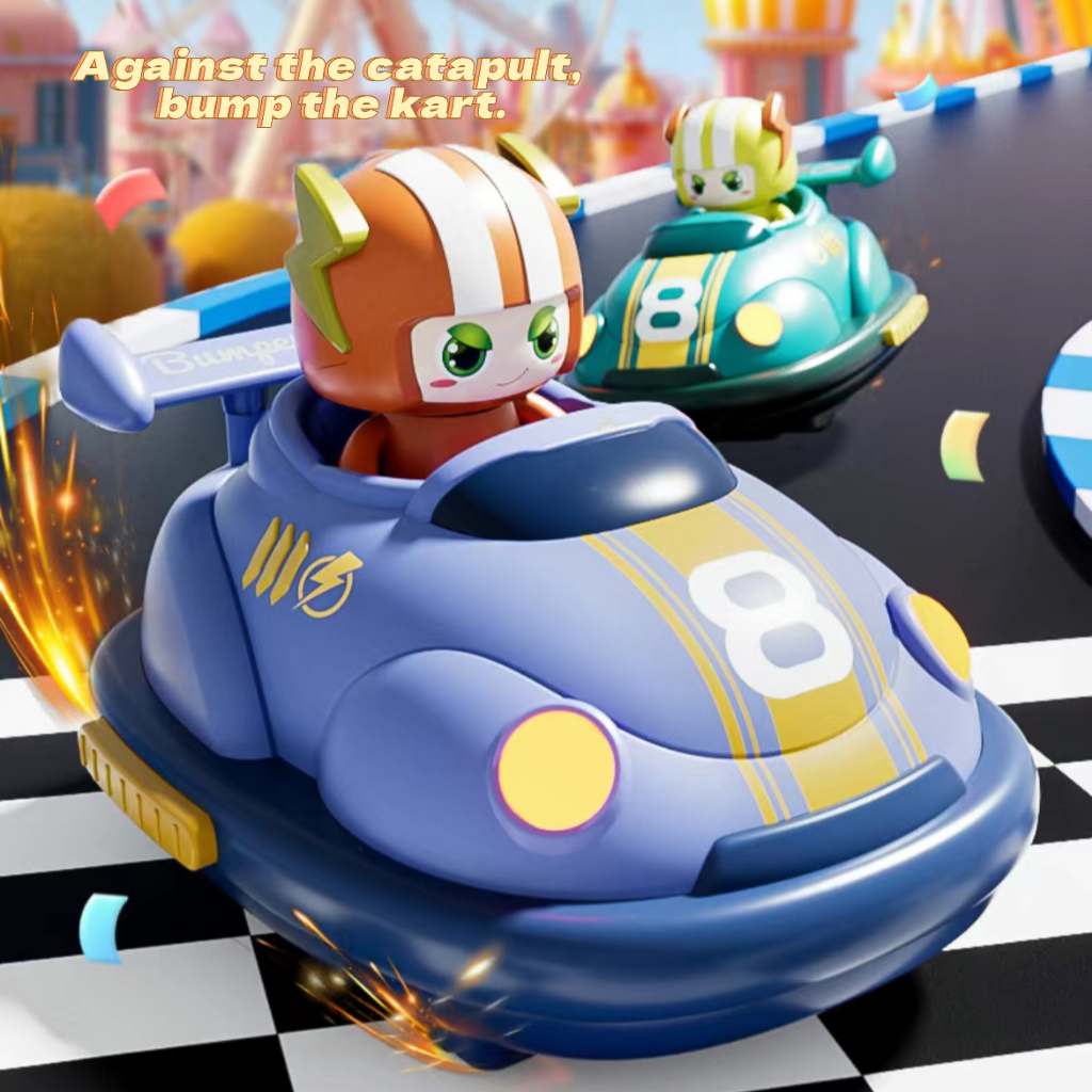 Battle ejection bump kart children's remote control car toy spray ...