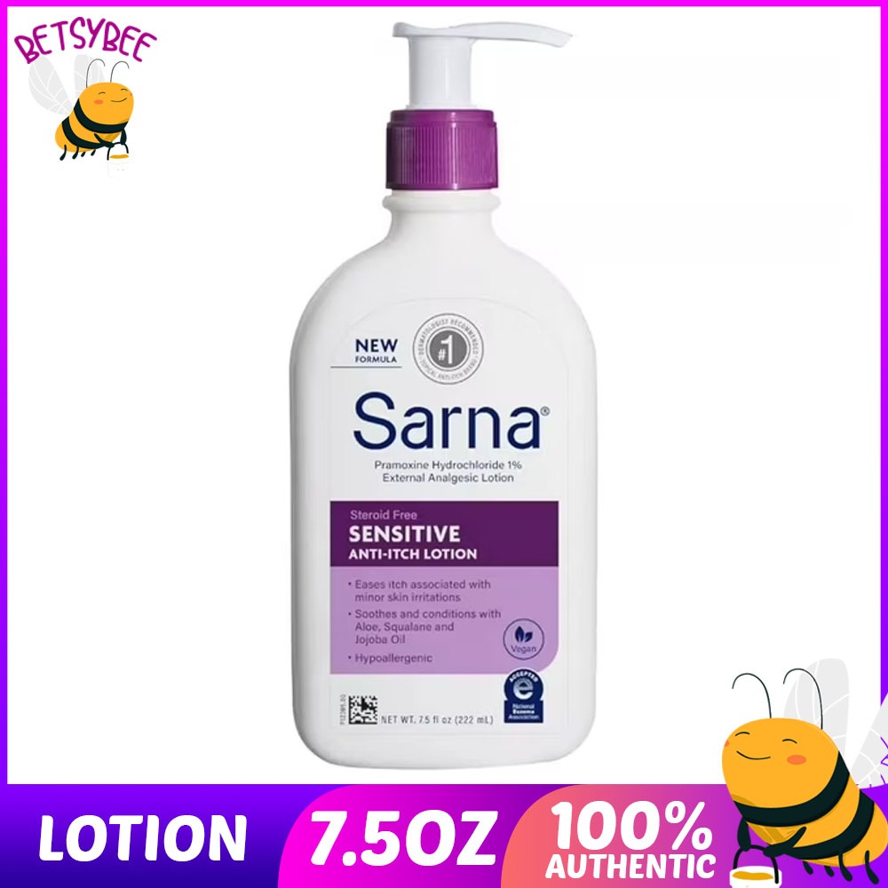 Sarna Sensitive Analgesic Lotion Itch Relief External for Eczema Dry ...