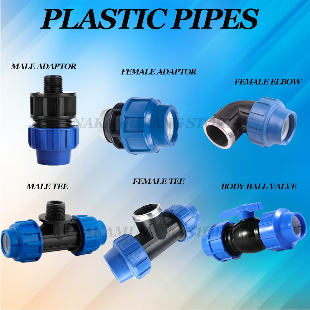 PE Compression Fittings Adaptor, Tee ,PE Elbow PE Ball Valve PE Compression Pinakamurang Store ...