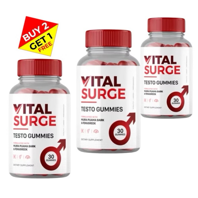 Vital Surge Gummies For Men - Enhance Your Overall Well Being | Shopee ...
