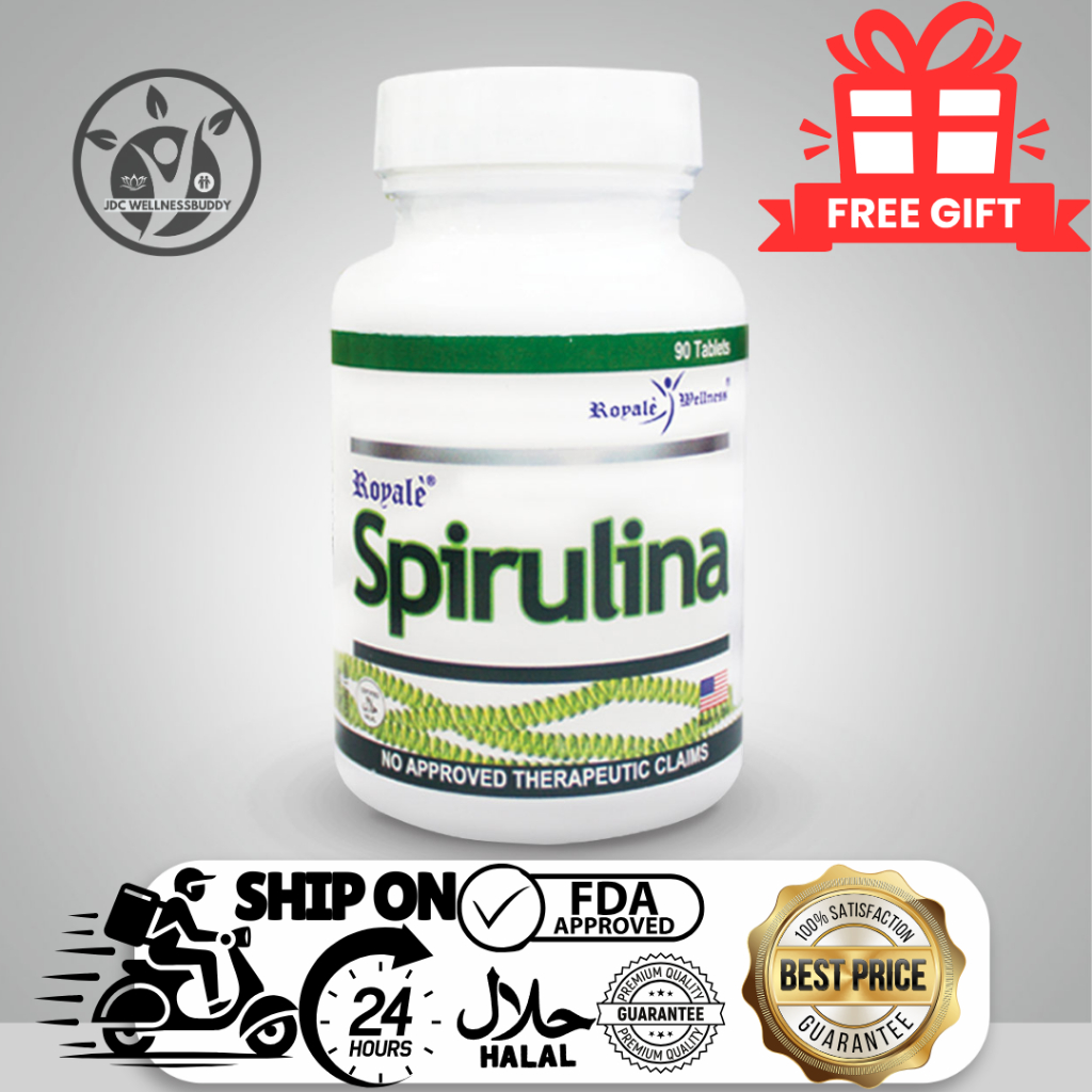 ROYALE SPIRULINA 90 tablets per bottle 2027 EXPIRATION | Shopee Philippines
