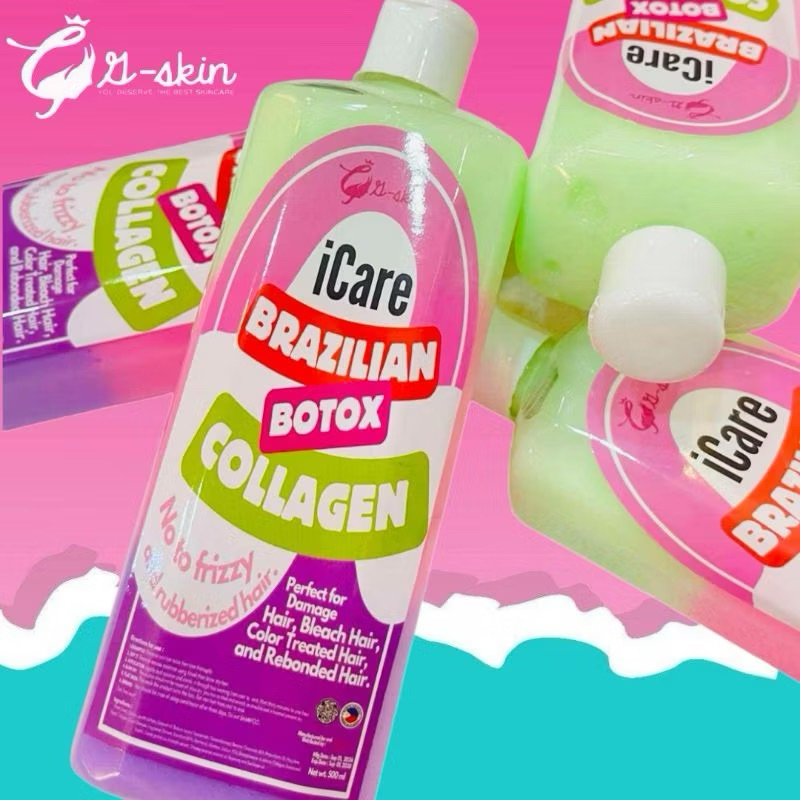 Gskin iCare Brazilian Botox Collagen 500ml Hair Treatment for damaged ...