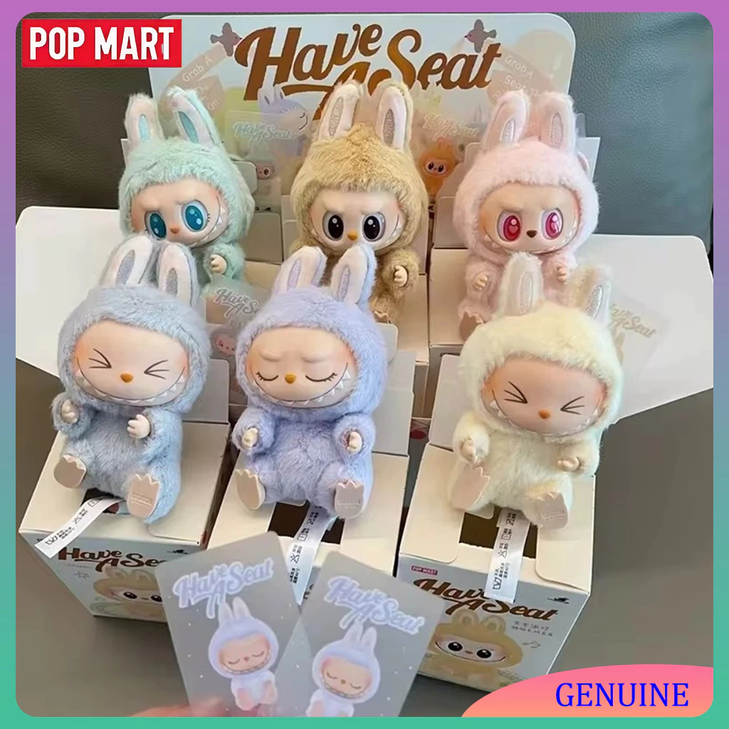 POPMART LABUBU Sitting Party Series Vinyl Face Plush Macaron 2nd ...