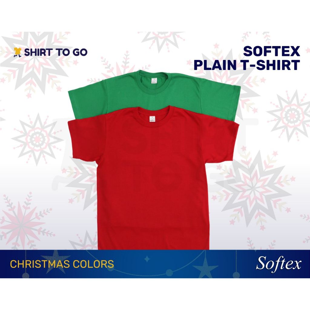 CHRISTMAS COLORS RED AND GREEN | SOFTEX ROUNDNECK for ADULT & KIDS ...