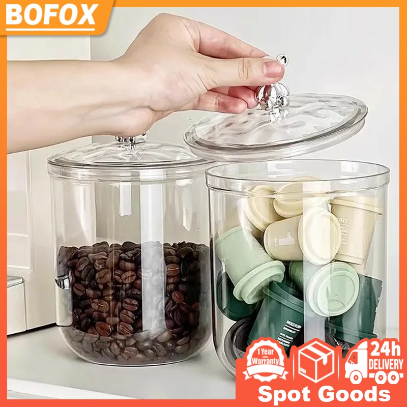 Kitchen Grain Dry Goods Storage Box Organizer Sealed Jar With Lid ...