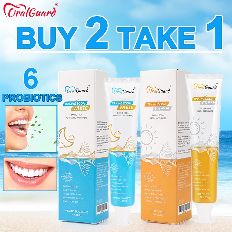 OralGuard Probiotic Toothpaste SP-6 Whitening Tooth Fresh Breath Teeth ...