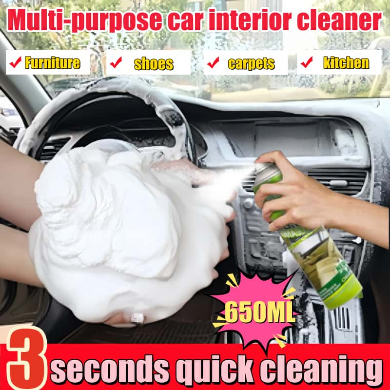 Hot⚡️ Car Interior Cleaner Spray Multifunctional Foam Cleaner Spray 650ml Car and home cleaner ...