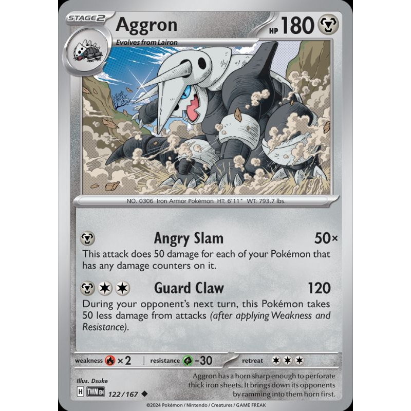 Pokemon Card, Aggron 122/167, Uncommon. (ENGLISH TYPE) | Shopee Philippines