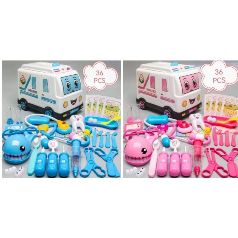 Children's Playhouse doctor toy set Ambulance toy set | Shopee Philippines