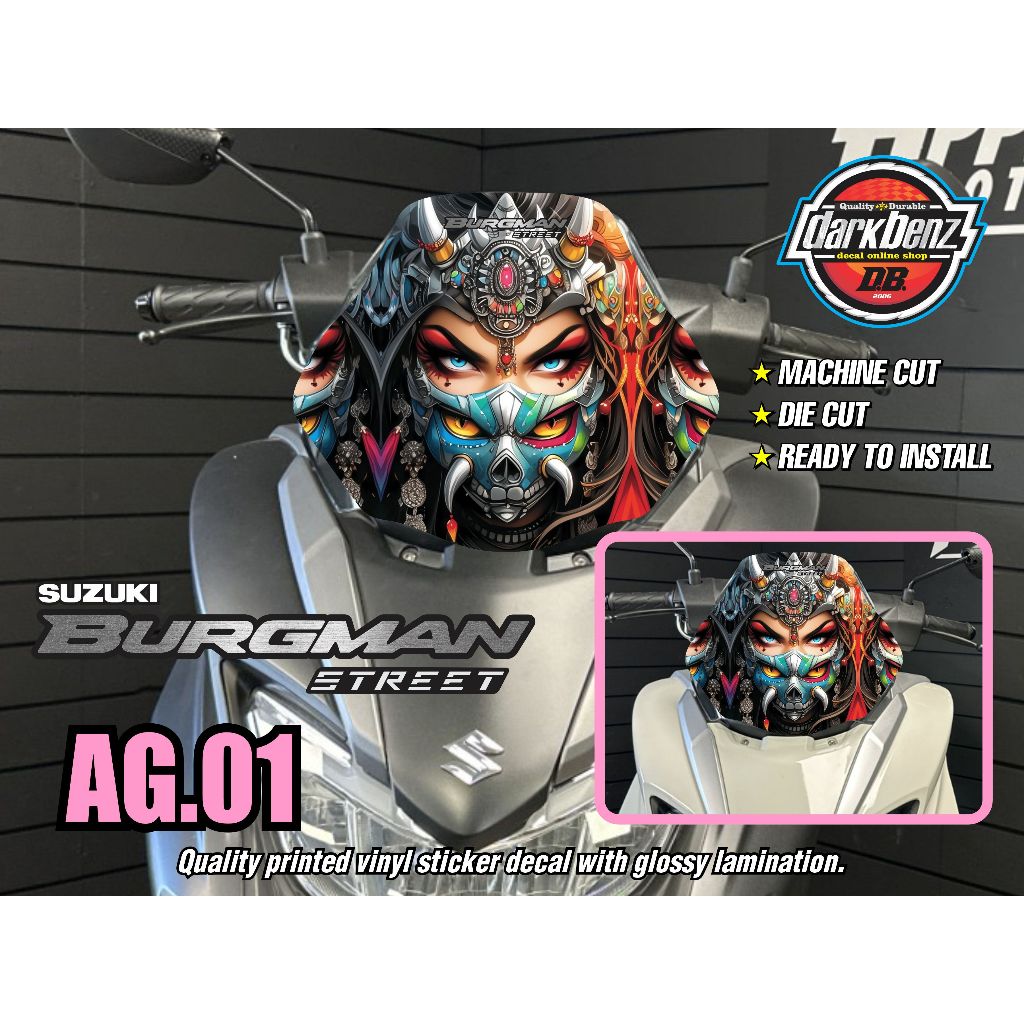 Suzuki Burgman Street & EX New Concept Quality Printed Sticker Decal ...