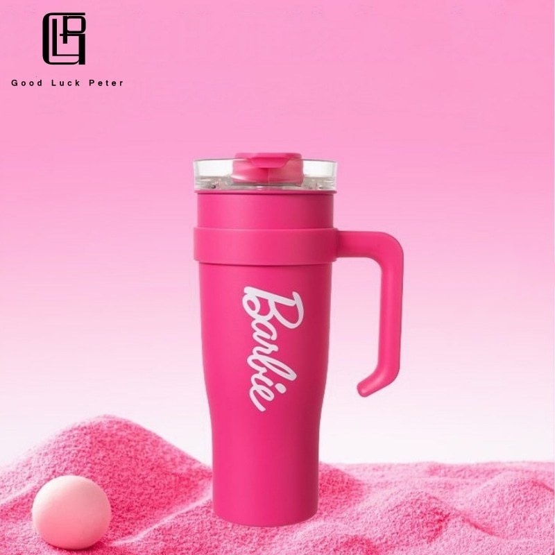MINISO Barbie Jumbo Tumbler Large Capacity Mug Drinking Mug 304 ...