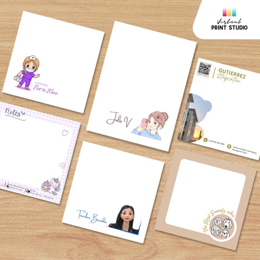 Personalized Memo Pad Note Pad (Any designs) | Virtual Print Studio ...