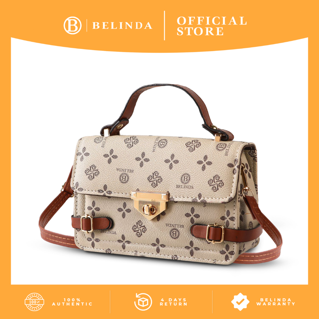 BELINDA Sling Bag For Woman PU Leather 2 Way Handbag Ladies High-End ...