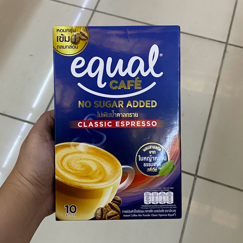EQUAL CAFE NO ADDED SUGAR CLASSIC ESPRESSO 10 STICKS | Shopee Philippines