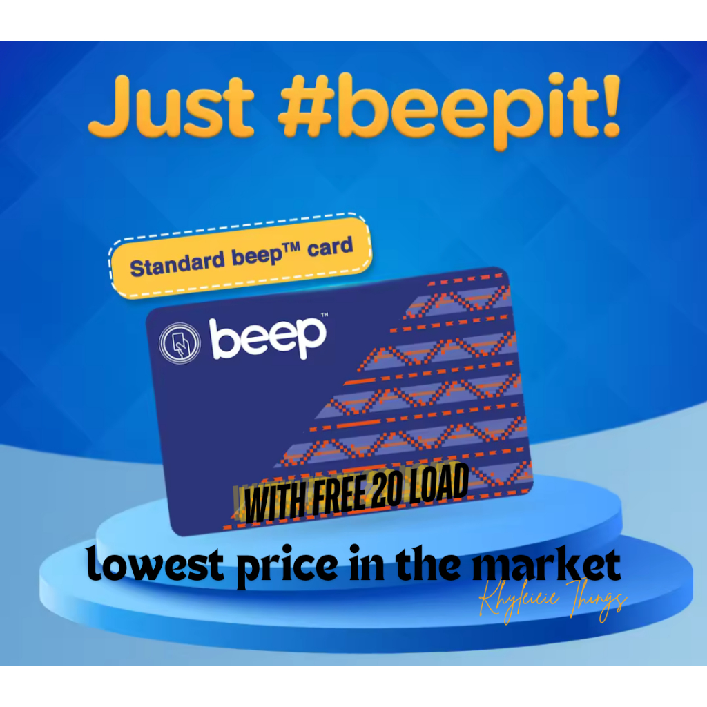 Beep Card with free 20 load for LRT-1, LRT-2, MRT-3, P2P Buses and ...