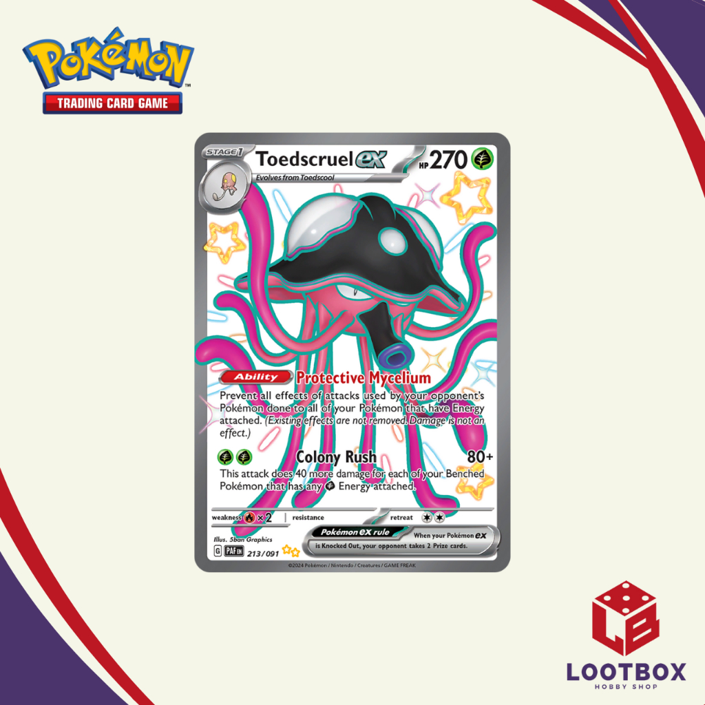 Pokemon Card Game: Toedscruel ex (Shiny Ultra Rare) - Paldean Fates ...