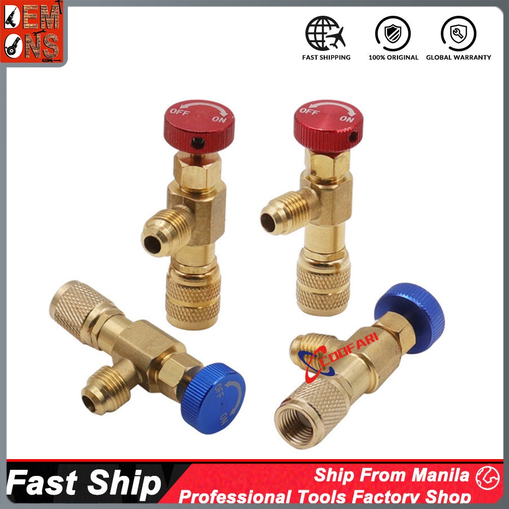 Safety Valve Adapter R410A R22 Refrigerant Charging Retention Control ...