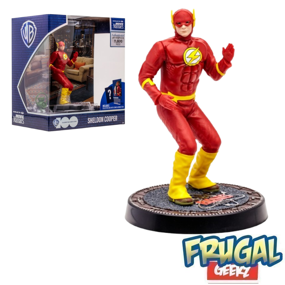 McFarlane Toys : Movie Maniacs Sheldon as Flash (The Big Bang Theory) 6 ...
