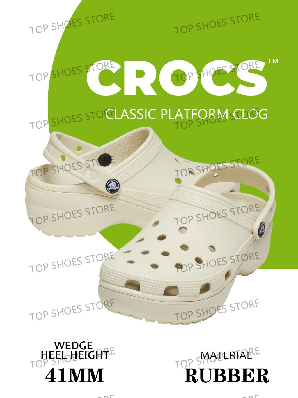 Crocs Women Classic Platform Glitter Clog For Woman With Free Jibbitz And Ecobag | Shopee ...